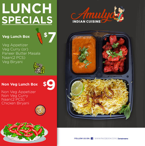 Welcome to Amulya Indian Cuisine